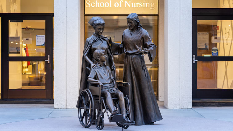 New sculpture depicts nurses’ faith and commitment to compassionate ...