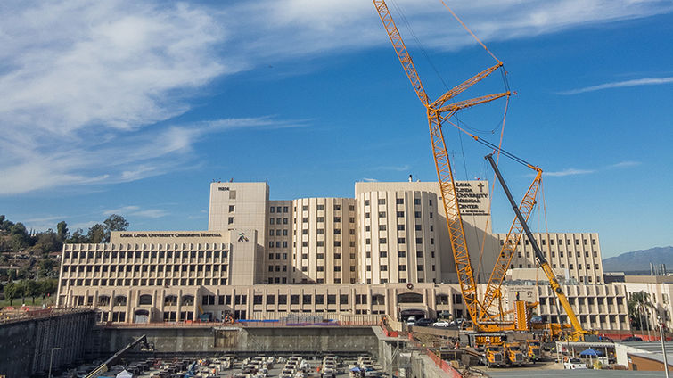 Cranes positioned; steel delivered; construction on new hospital ...