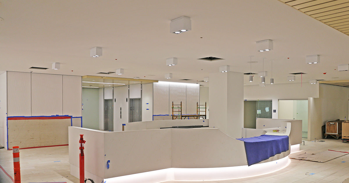 Future hospital lobby area nearing completion | News